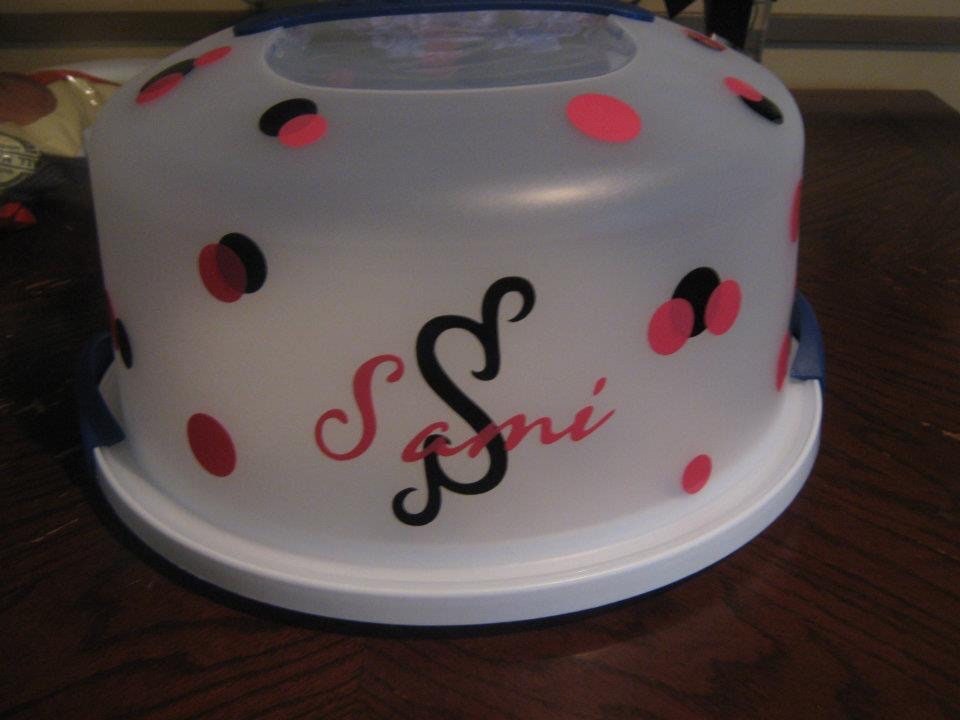 DIY Cake Carrier Vinyl Kit - Etsy