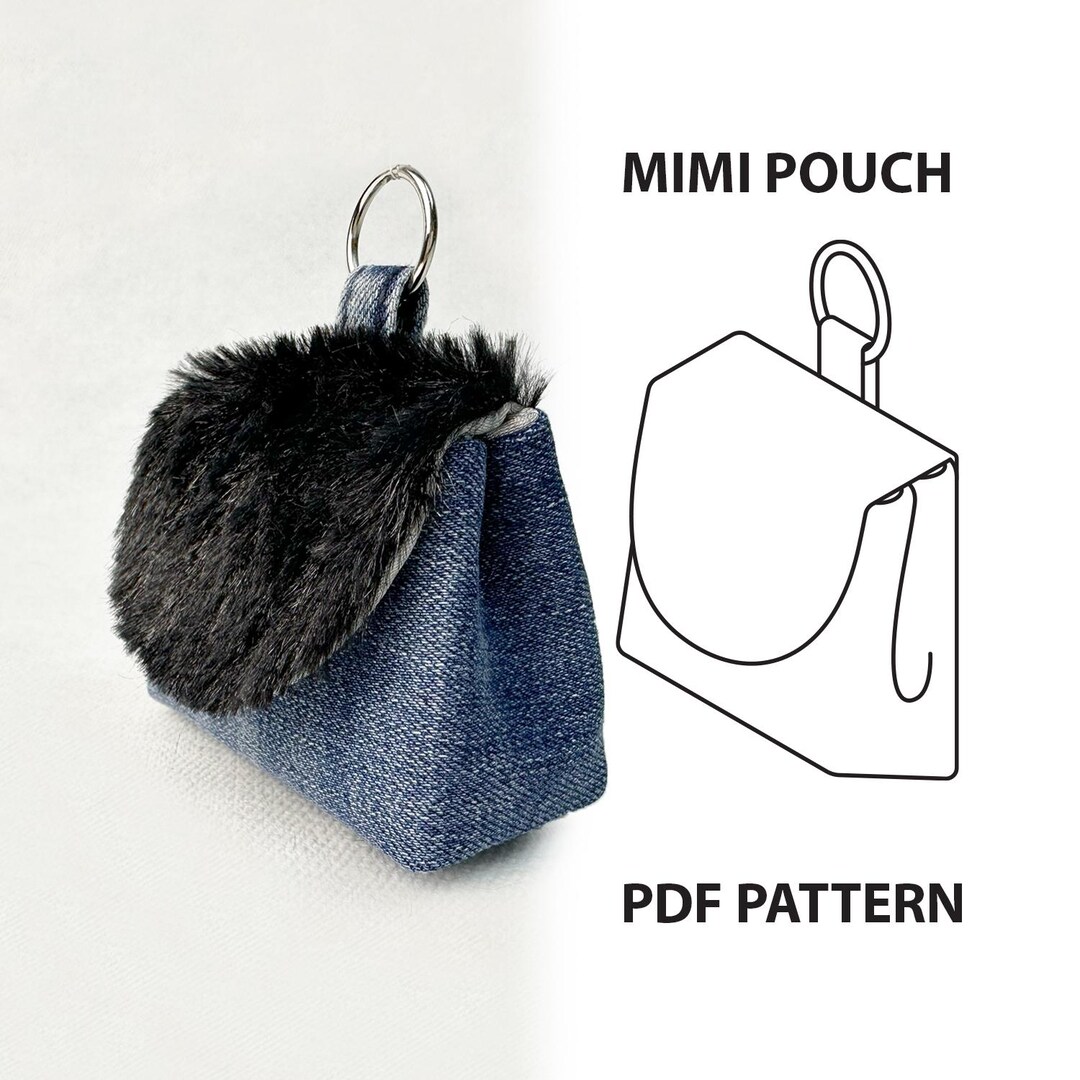 Clip-on Mini Pouch Sewing Pattern, ONE SIZE, PDF Printable Digital ...