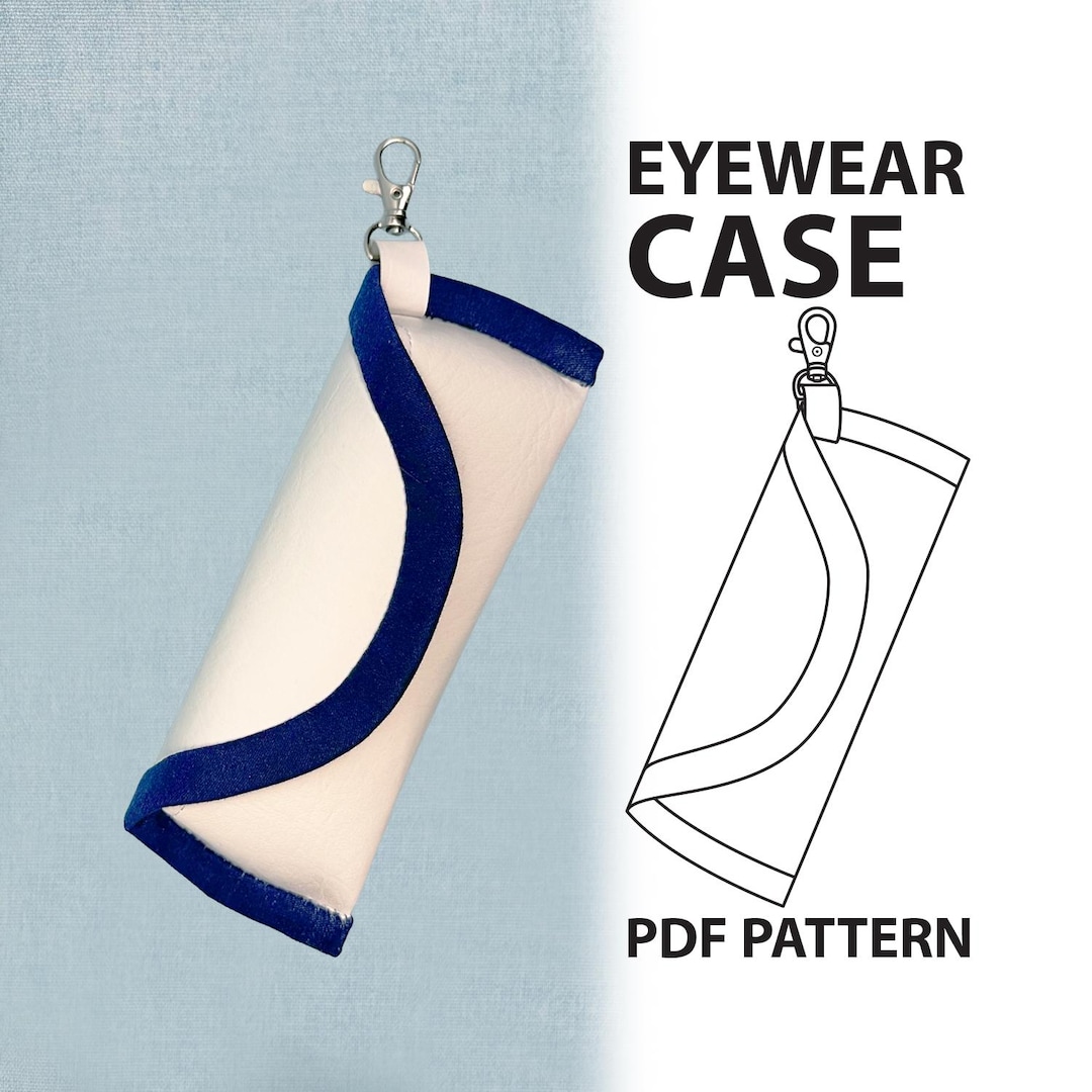Eyewear Case Sewing Pattern, Minimalist Eyeglass Case Pattern, PDF ...