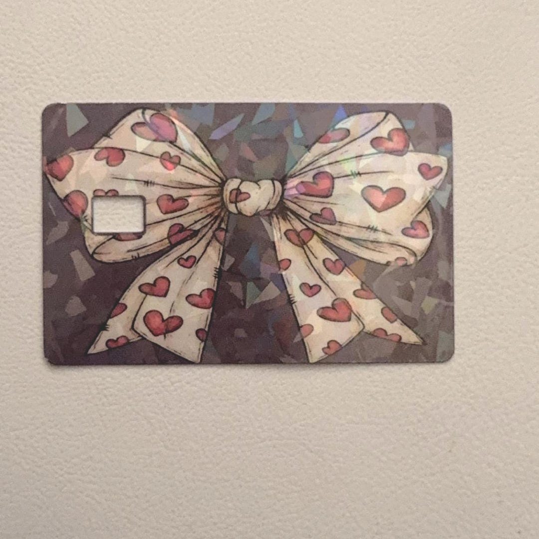 Bow (only Debit Card Cover Sticker) - Card Skin Protector - Etsy