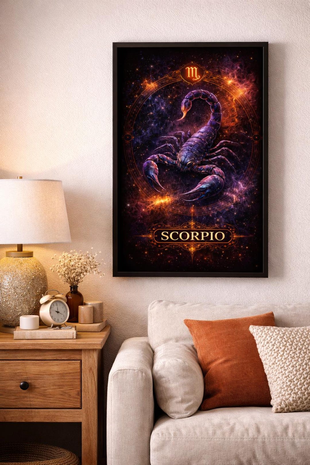 Scorpio Zodiac Scorpion Poster Matte Vertical Poster, Astrology Wall ...