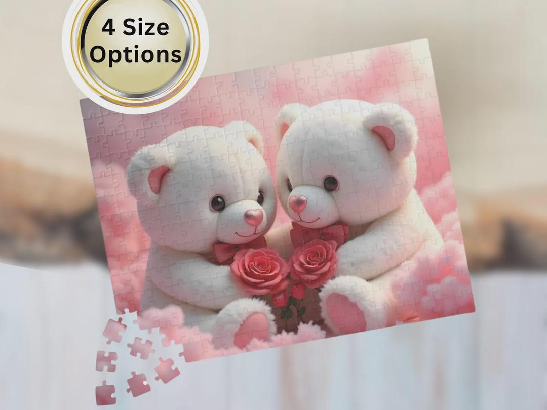 Cute Teddy Bears Jigsaw Puzzle: Toys and Games for Kids, Hard Puzzles ...