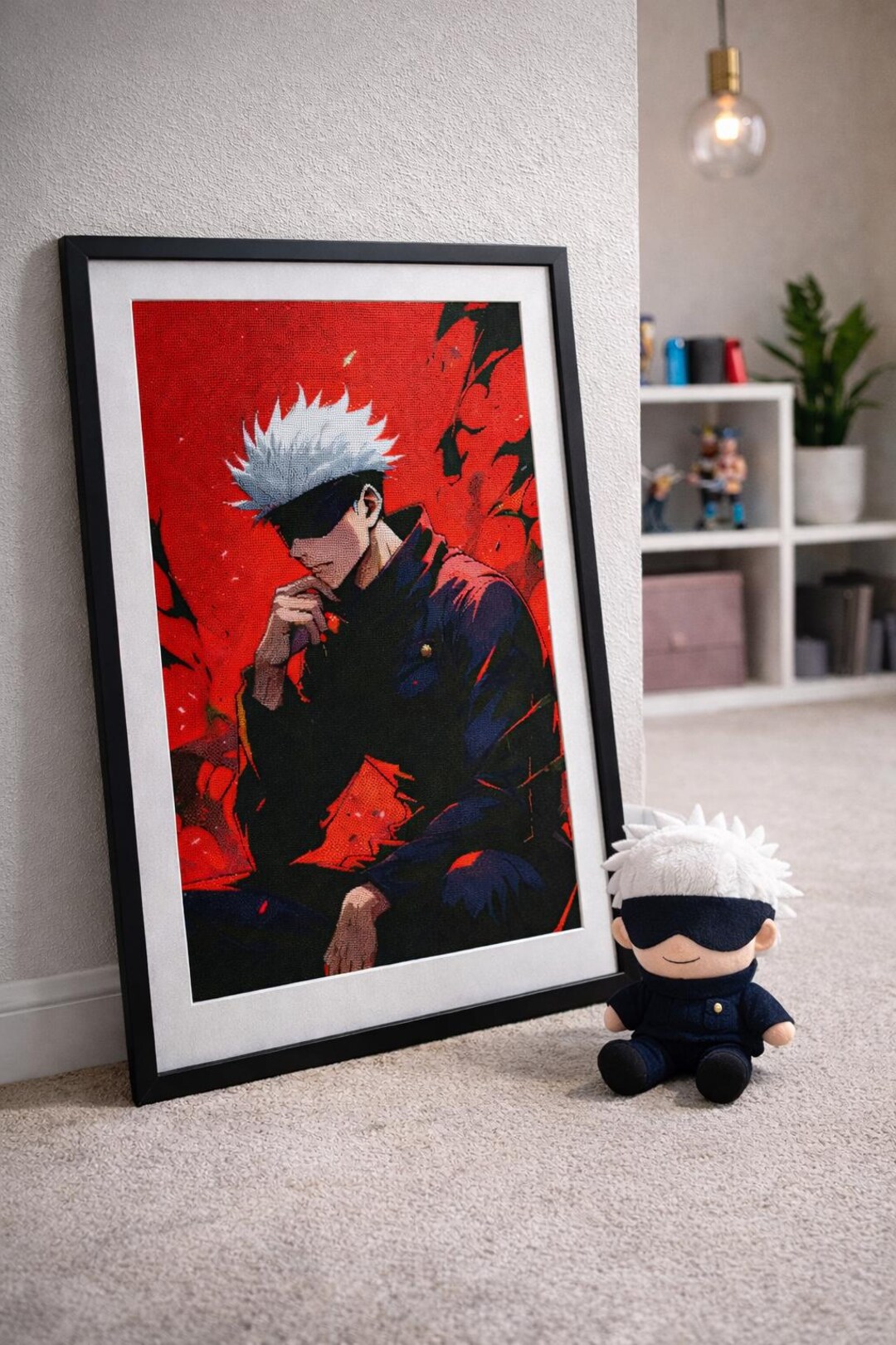 Satoru Gojo Cross Stitch Pattern | Jujutsu Kaisen Anime Embroidery ...