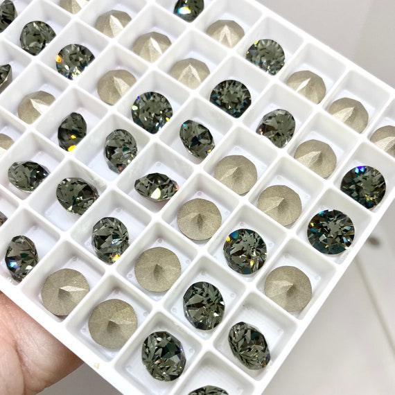 Black Diamond 39ss Crystal Chatons 8mm | Etsy