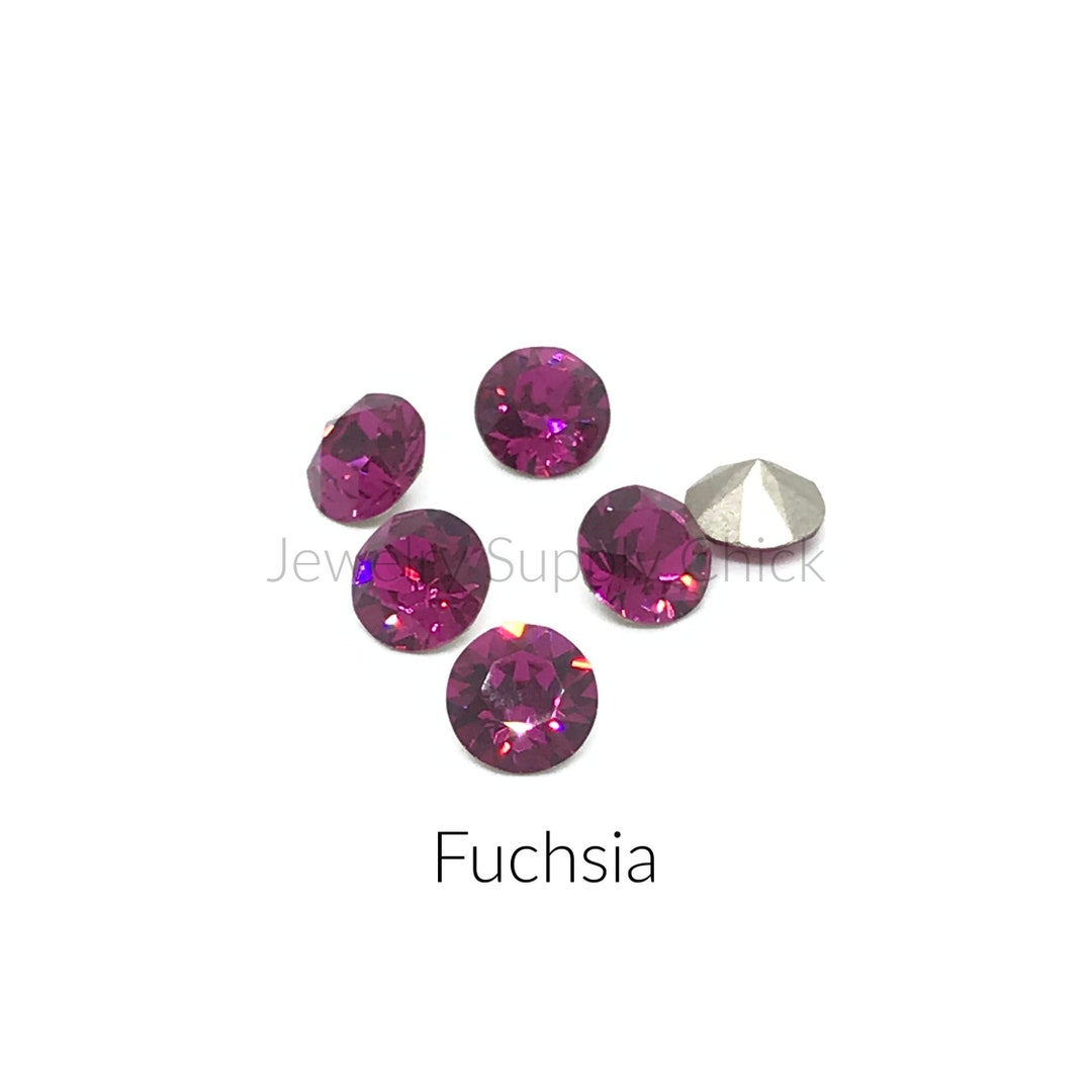 Fuchsia Crystal 39ss 8mm Chatons - Etsy