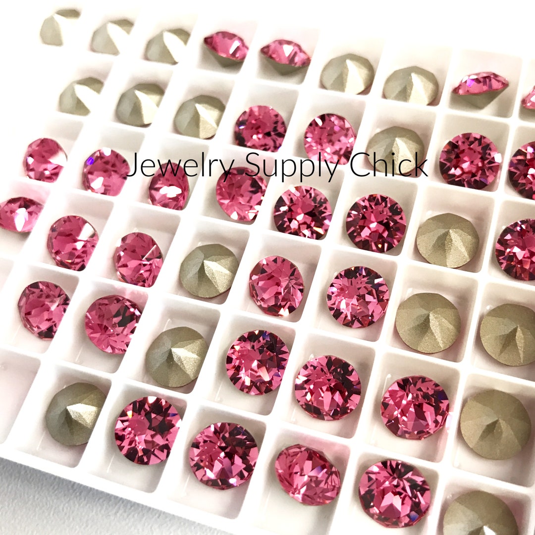 Rose Crystal Chatons 39ss 8mm - Etsy