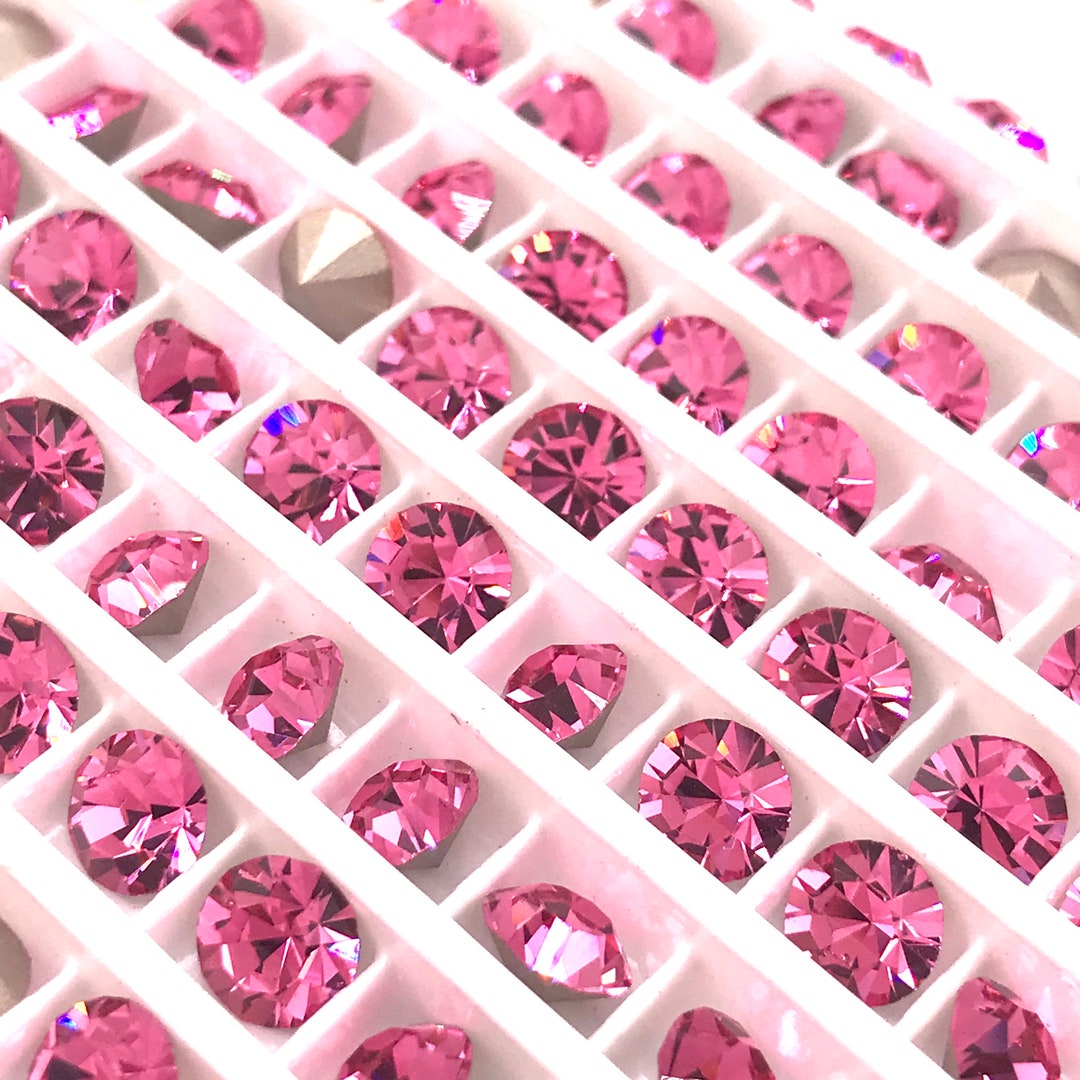 Rose 29ss (6mm) Crystal Pointed Back Chatons - Preciosa Maxima - Etsy