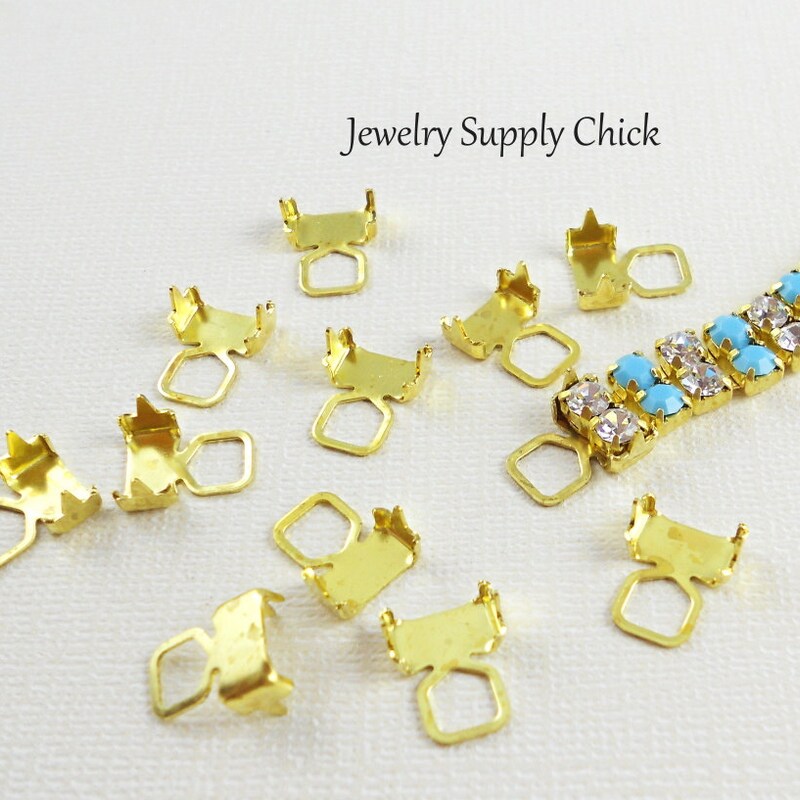 Rhinestone Connector - Etsy