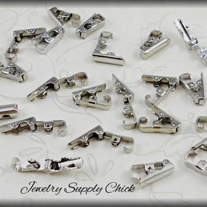 Fold Over Clasp - Silver, Gold or Raw Brass Finish (2) - Etsy