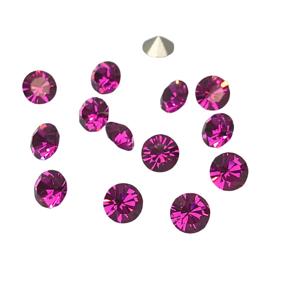 Fuchsia 29ss 6mm Crystal Pointed Back Chatons Preciosa Maxima - Etsy