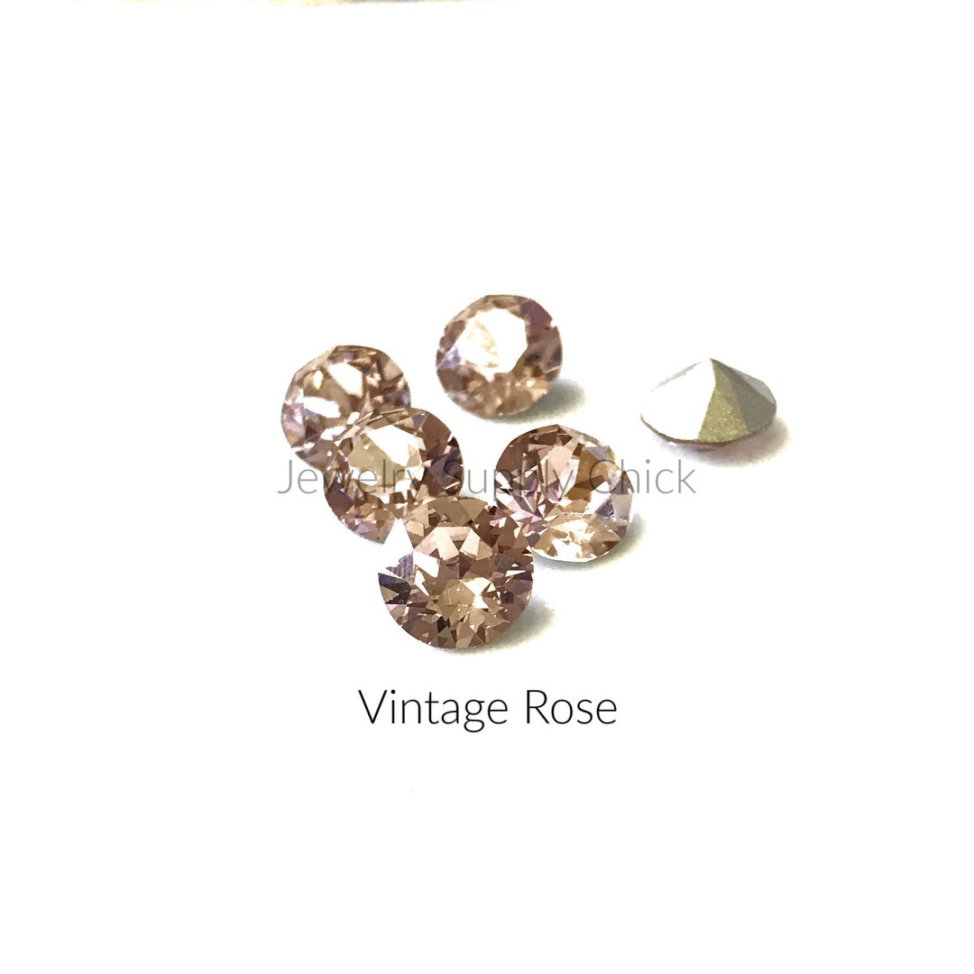 Vintage Rose 39ss 8mm Crystal Pointed Back Chatons - Etsy