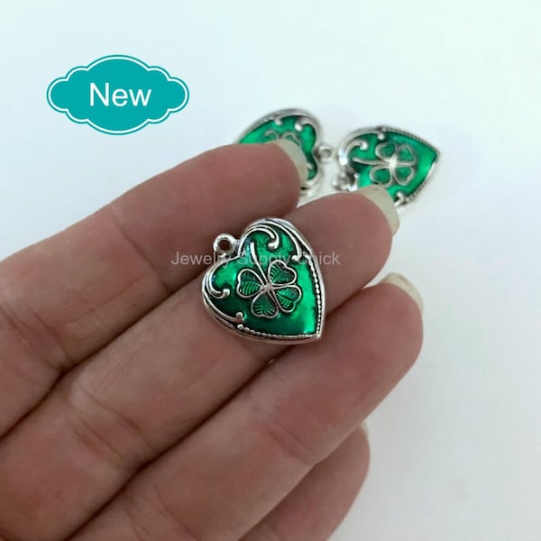 Shamrock Charm - Etsy