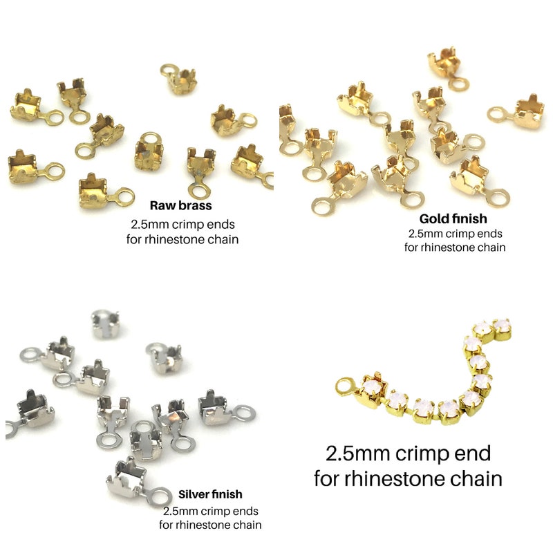 Rhinestone Cup Chain - Etsy