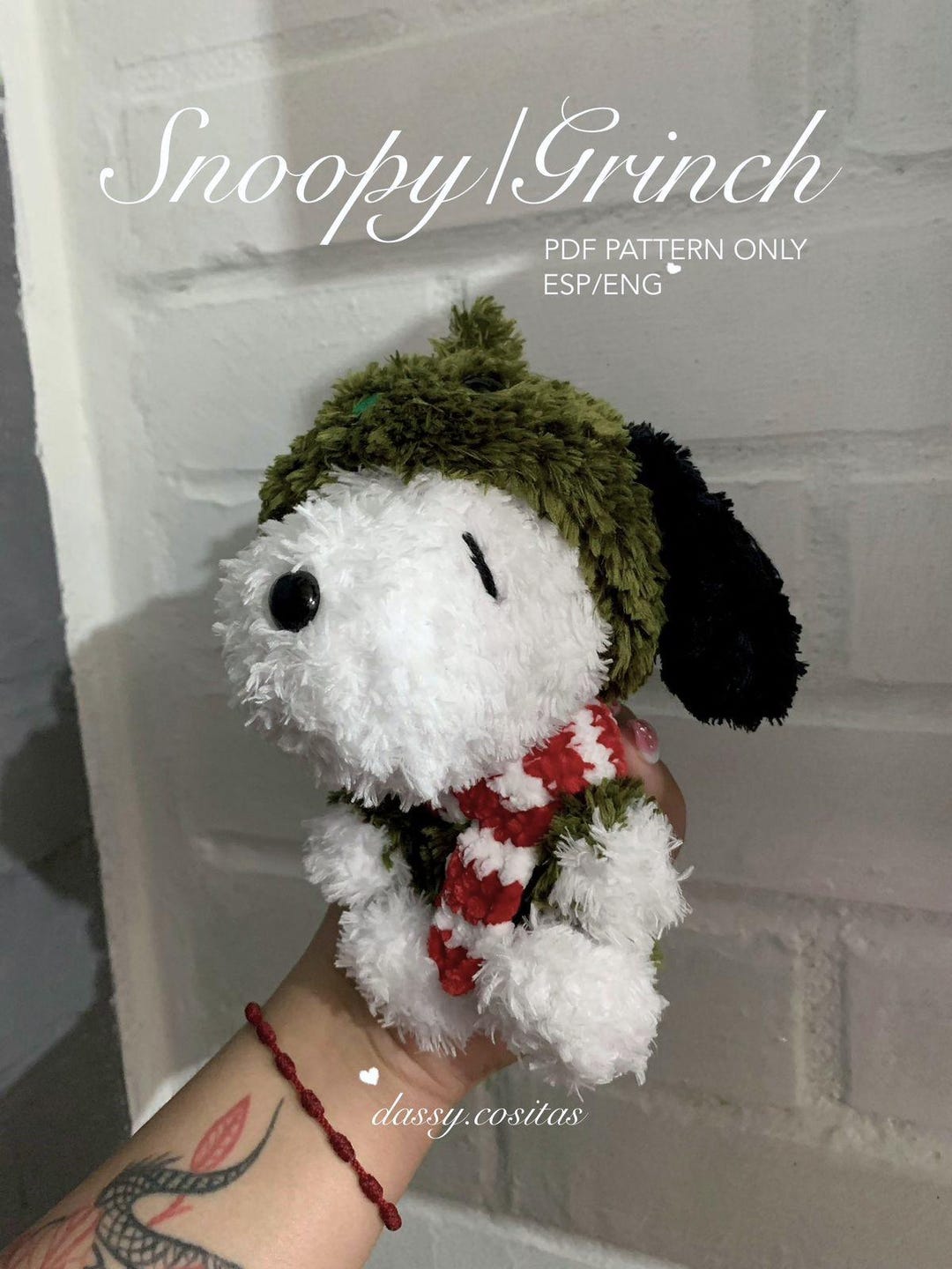 Patrón Perro Beagle – Pijama del Grinch. Descarga en PDF en ESP/ING ...