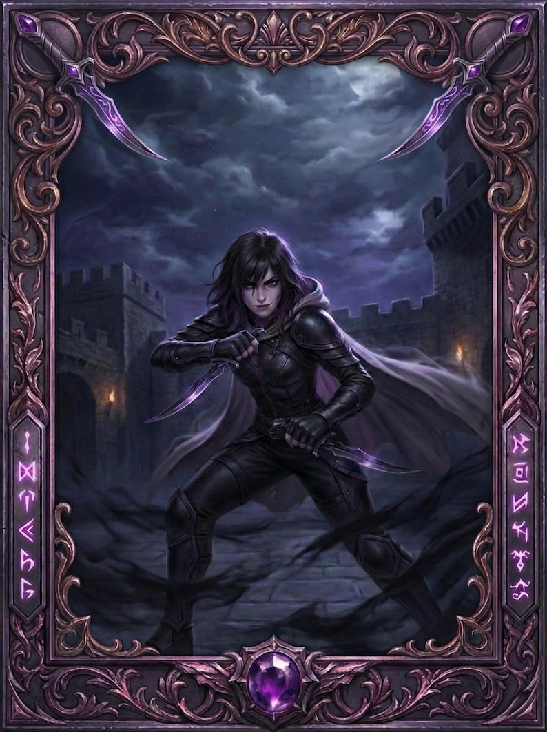 Dark Rogue Assassin Dnd Character Art | Shadow Thief Fantasy ...