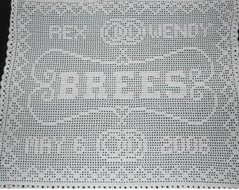 Wedding Filet Crochet or Cross Stitch Pattern - Etsy