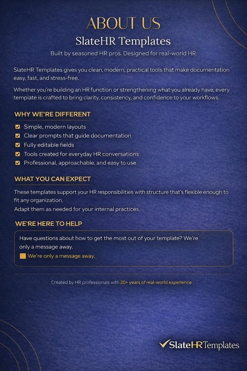 Employee Attendance Tracker Pack | Excel and Printable Logs | HR ...