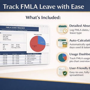 FMLA Excel Leave Tracker - Etsy