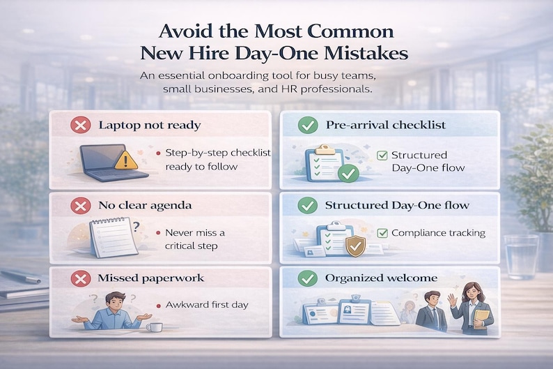 New Hire Orientation Checklist – HR Guide, Feedback Form (printable PDF ...