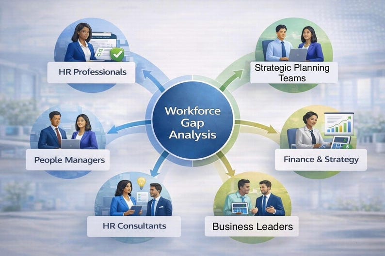 Workforce Gap Analysis Template | Editable Word & PDF HR Planning Tool ...