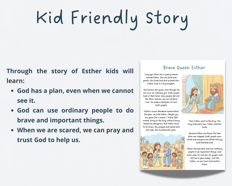 Queen Esther Curriculum, Purim Lesson for Kids, Sunday School Puzzles ...