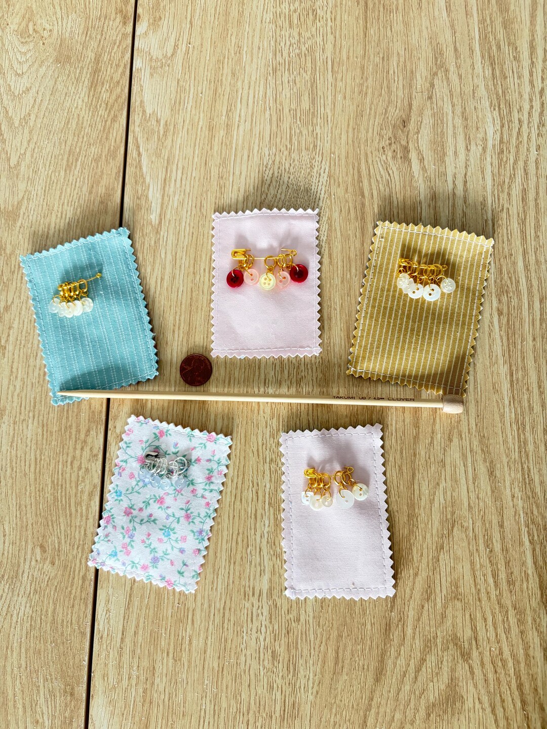 Small Button Knitting Stitch Markers - Sock Project Size - Etsy