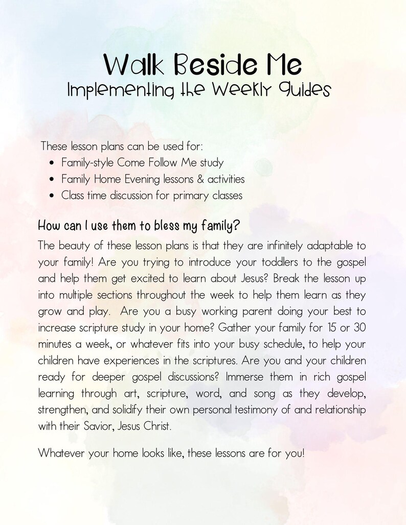 Walk Beside Me: A Children's Companion for Come Follow Me 2026 (first ...