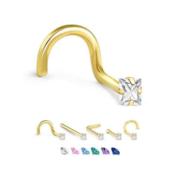 Nose Stud Twist - Etsy