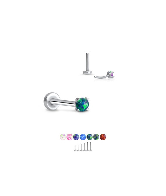 316 Stainless Steel Labret Style Nose Ring Monroe Stud | Etsy