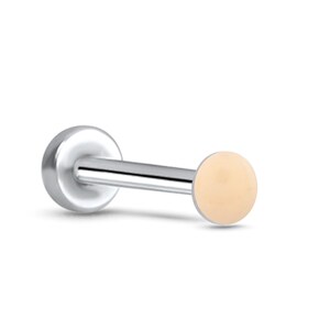 316 Stainless Steel Labret Style Nose Ring Monroe Stud Threadless Push ...