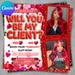 February Booking Flyer, Valentine's Day Flyer, February Hair Flyer ...