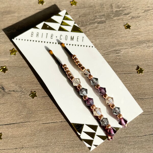 Beaded Hair Pins - Etsy