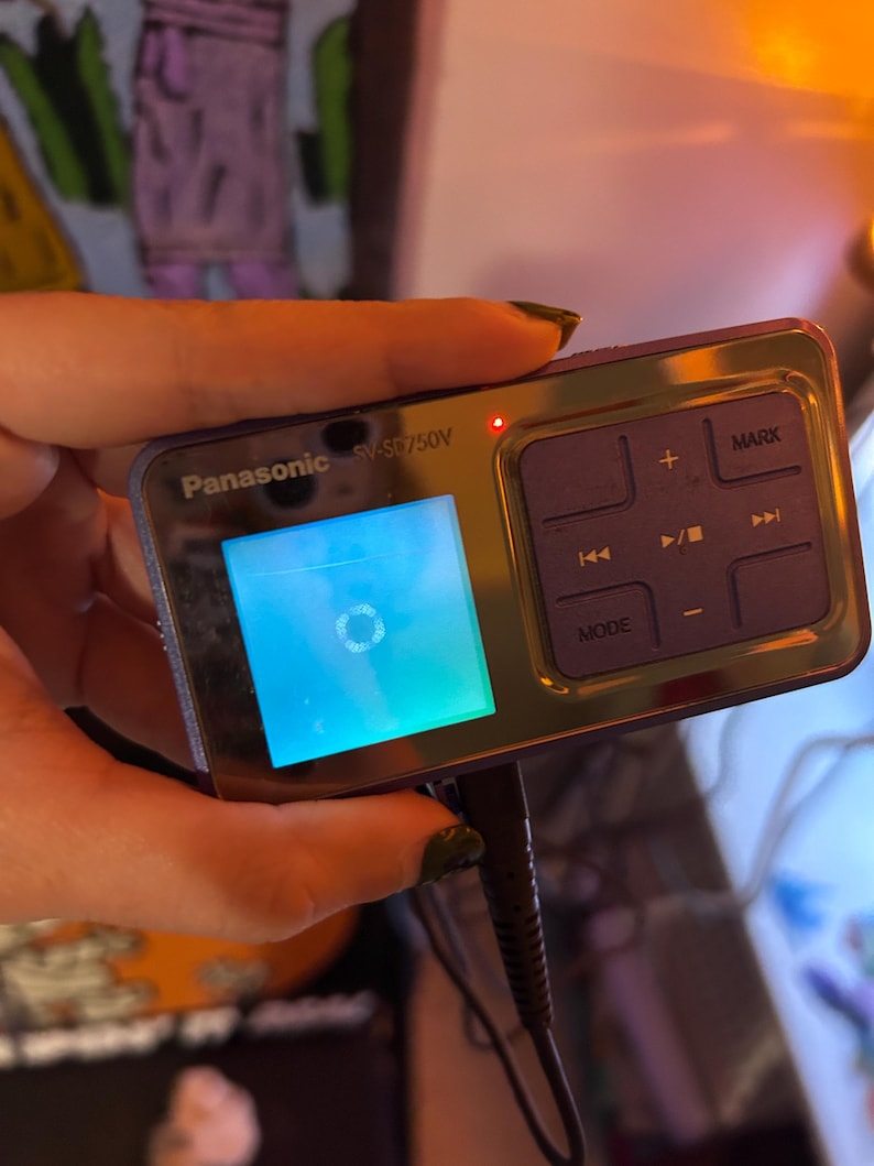 Panasonic SV-SD750V D-snap Japanese MP3 Player | SD Card Audio Player ...