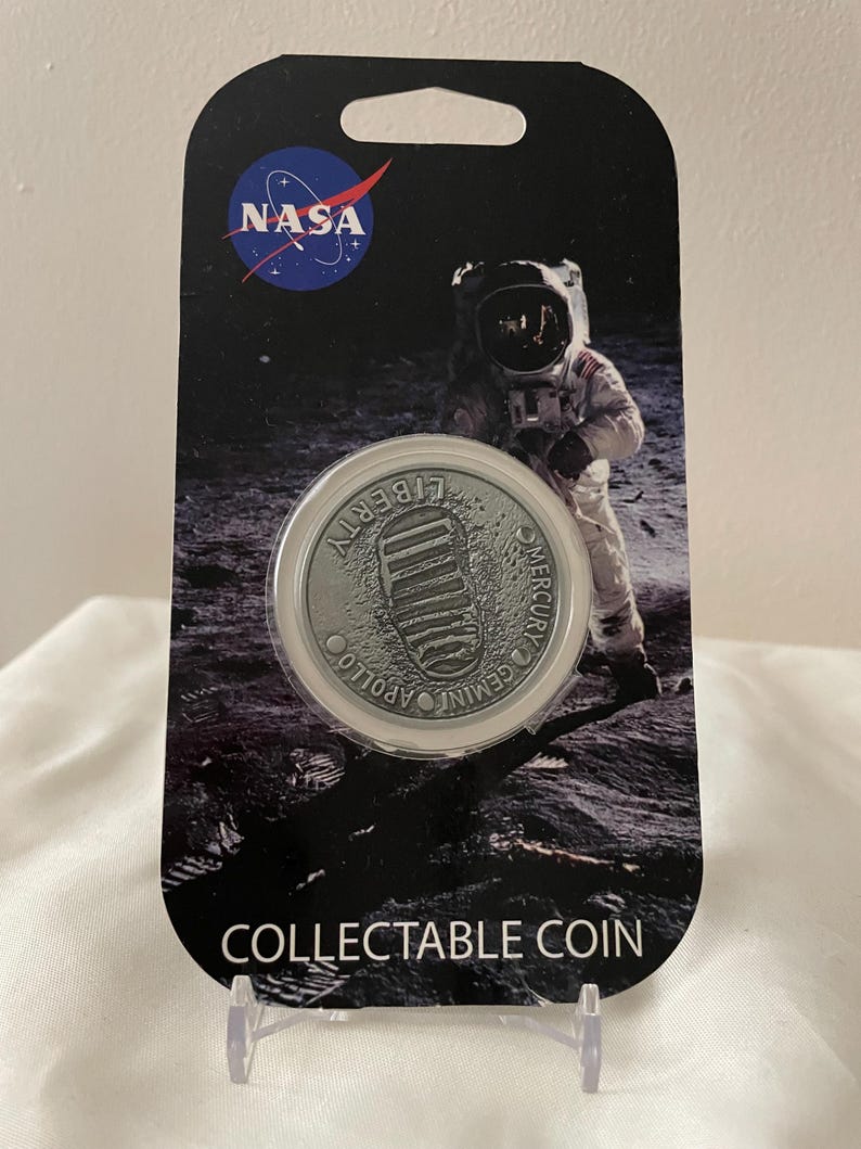 NASA Apollo 11 Lunar Moon Landing Medallion Coin Medal Neil Armstrong ...