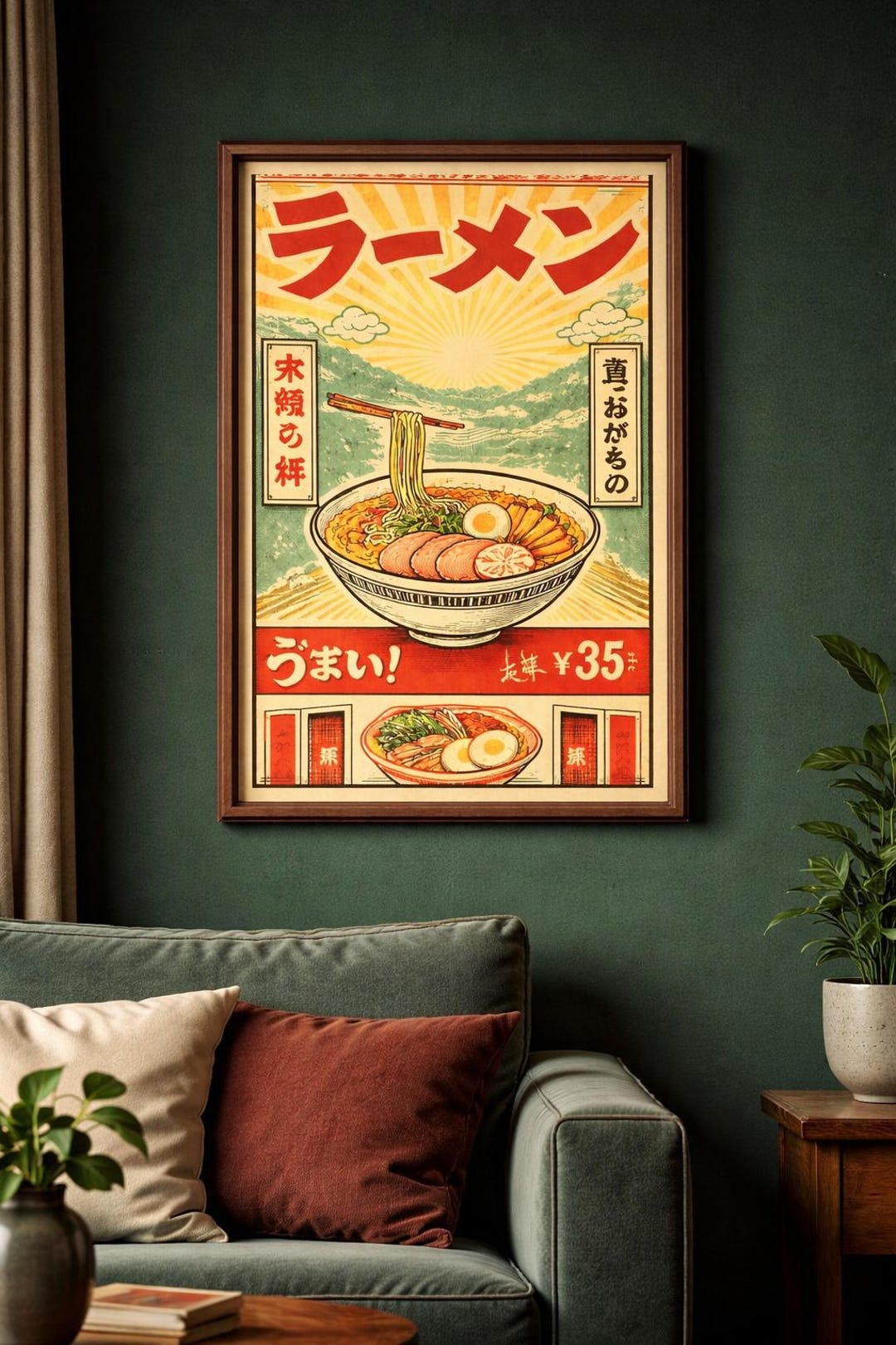 Retro Ramen Print – Vintage Japanese Food Poster - Etsy