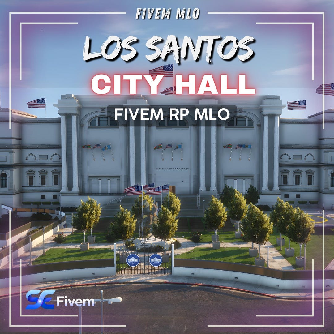 Fivem Los Santos City Hall MLO | Government Building RP | Fivem ...