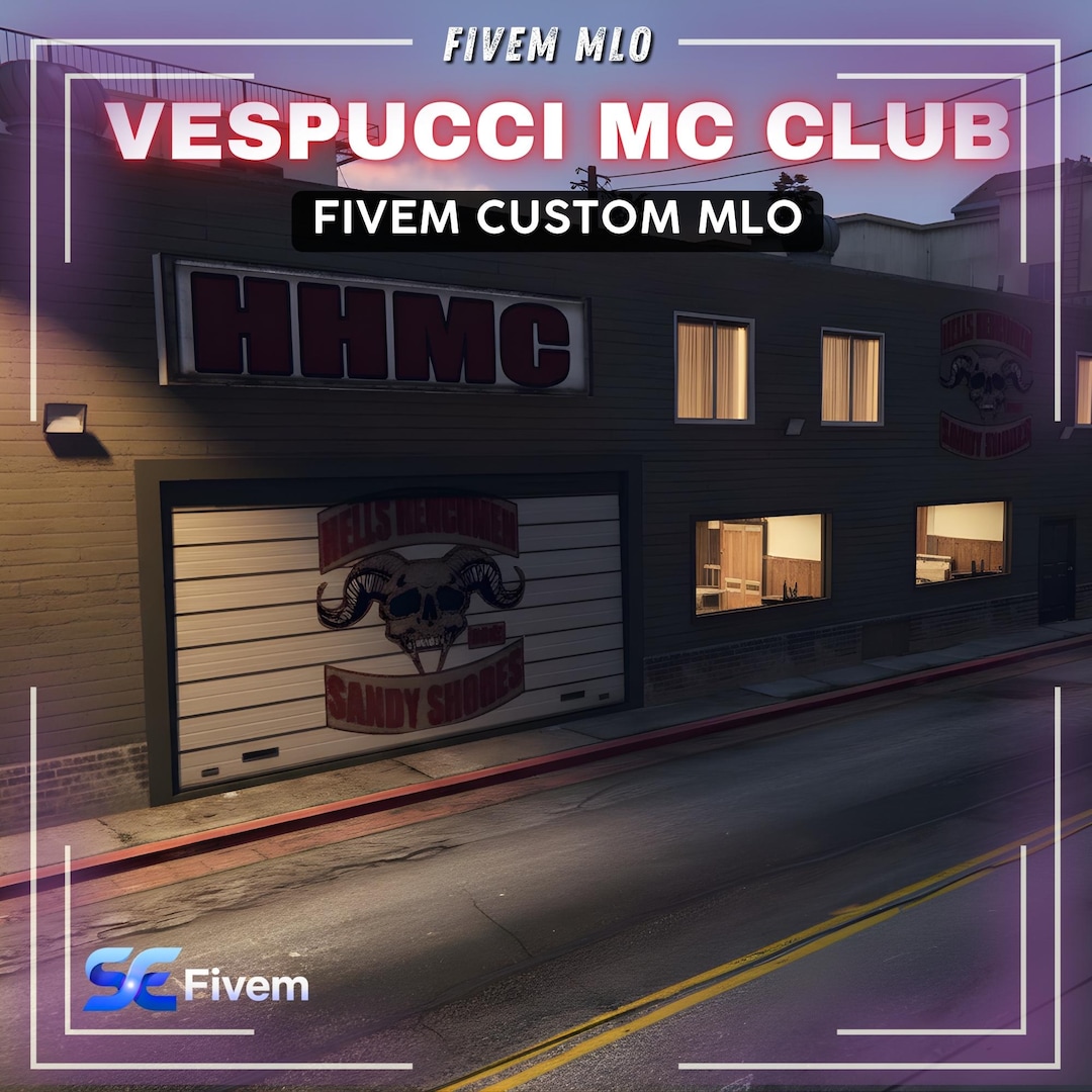 Fivem Vespucci MC Club MLO | Motorcycle Club HQ | Custom Gang Mlo ...
