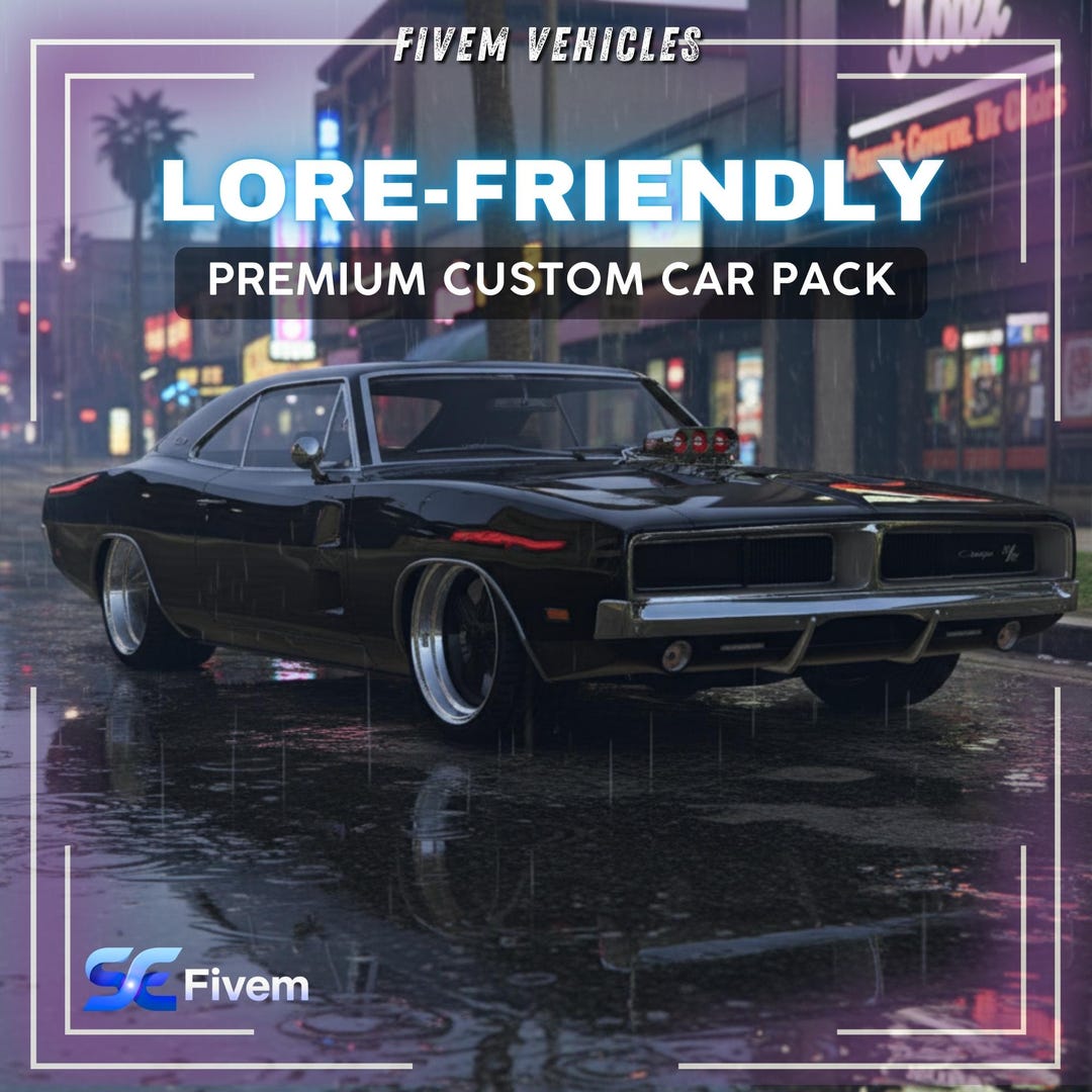 Lore-friendly Fivem Custom Car Pack | Fivem Tos Compliant Vehicles ...