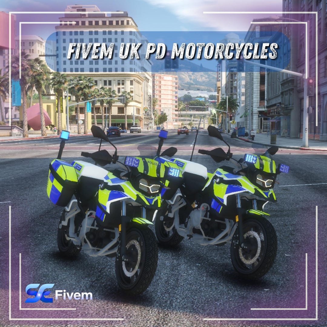 Fivem UK Police Motorcycle Pack | British Police Motorcycles | Fivem ...