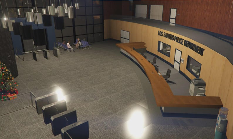 Vespucci Police Department MLO for Fivem | Modern PD Station Interior ...