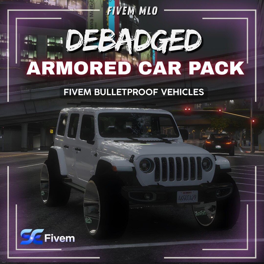 Debadged Armored Car Pack For Fivem Lore Friendly Bulletproof