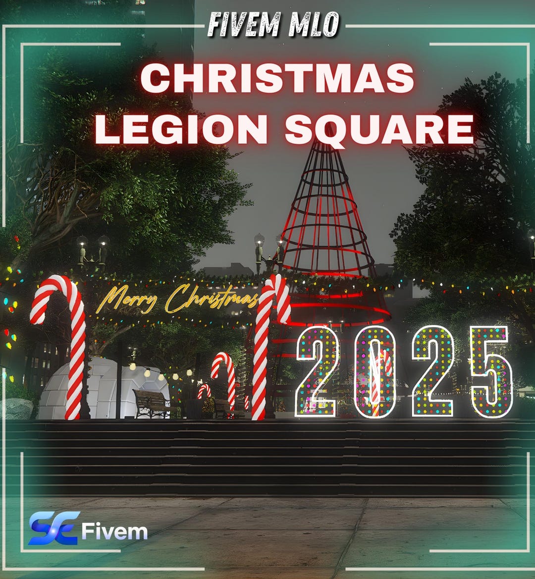 Christmas Legion Square MLO | Fivem Holiday Event Map | Fivem Xmas MLO ...