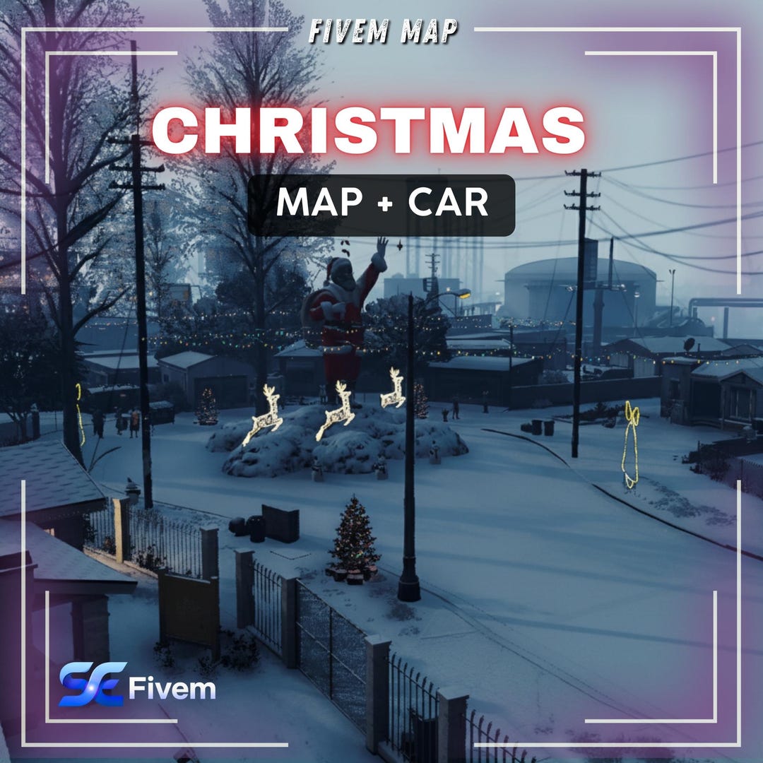Fivem Christmas Map + Car Pack | Winter Holiday Map & Festive Vehicles ...