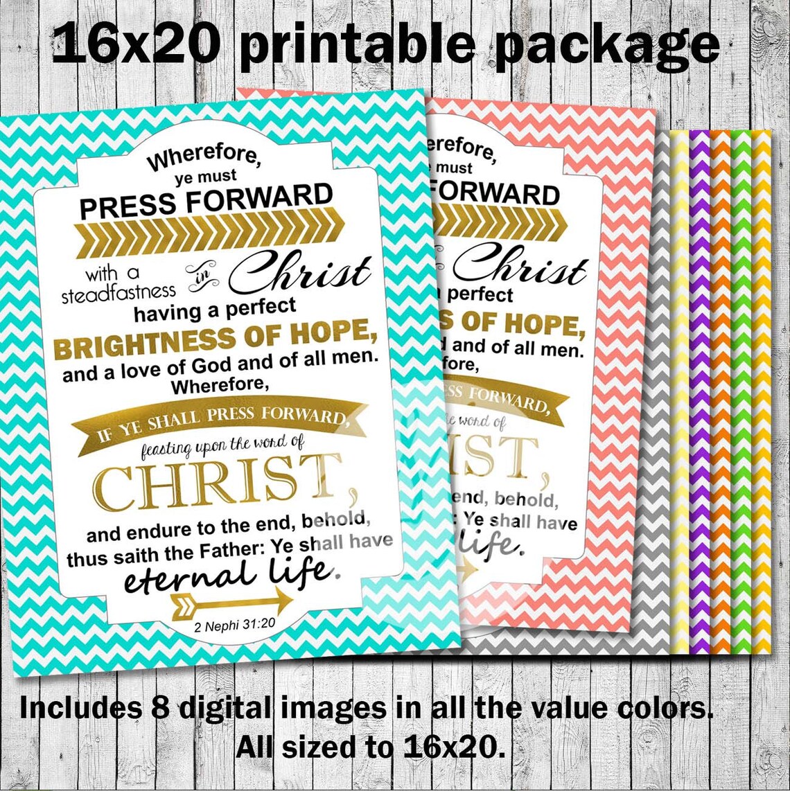 16x20press Forward With a Steadfastness in Christ. 2016 Mutual Theme ...
