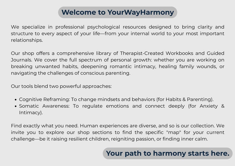 Somatic Workbook Bundle | Regulate Your Nervous System | Intrusive ...