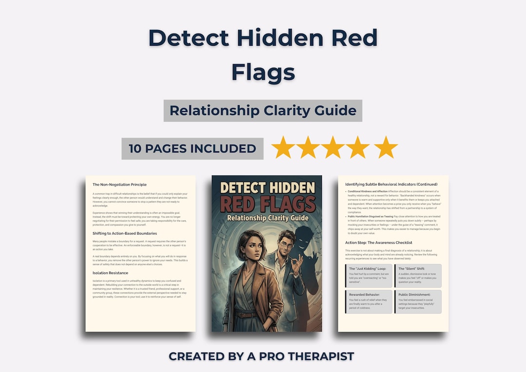 Detect Hidden Red Flags | Relationship Clarity Guide | Emotional Safety ...