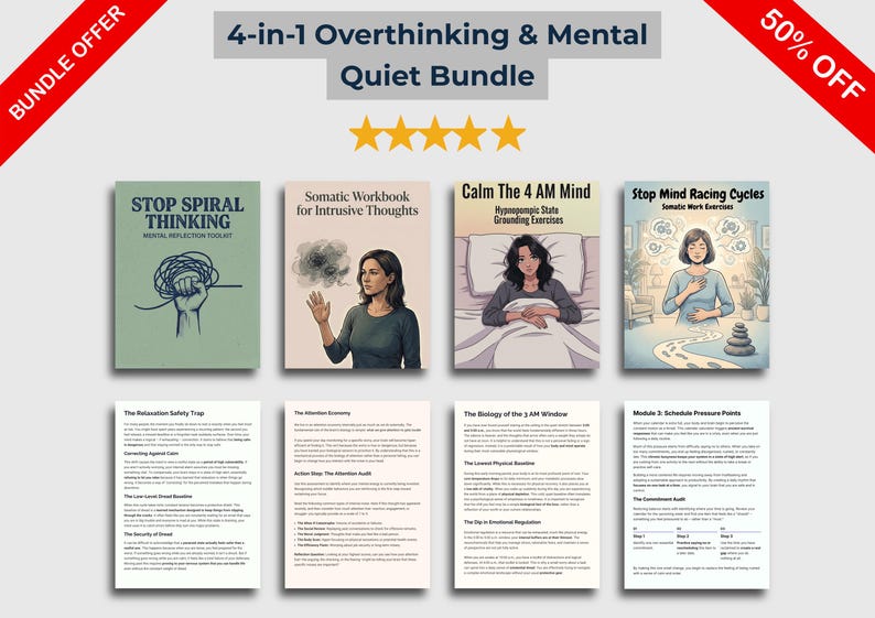 Somatic Workbook Bundle | Regulate Your Nervous System | Intrusive ...