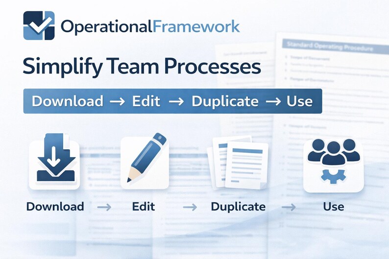 Remote Team SOP Templates – Business Operations Framework - Etsy