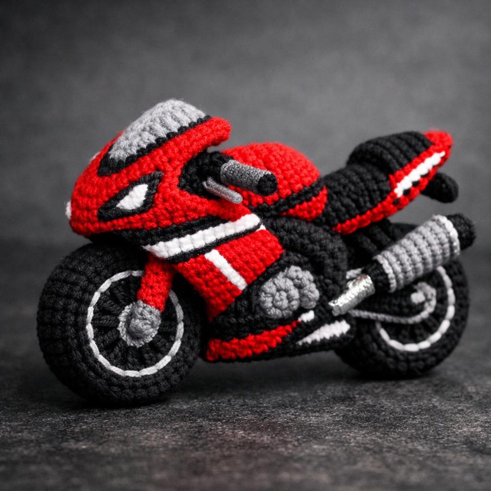 Motorcycle Amigurumi Pattern – Racing Sport Bike Crochet PDF Tutorial ...