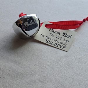 Santa Bell Ornaments - the Bell Rings for Those Who Believe! Polar ...